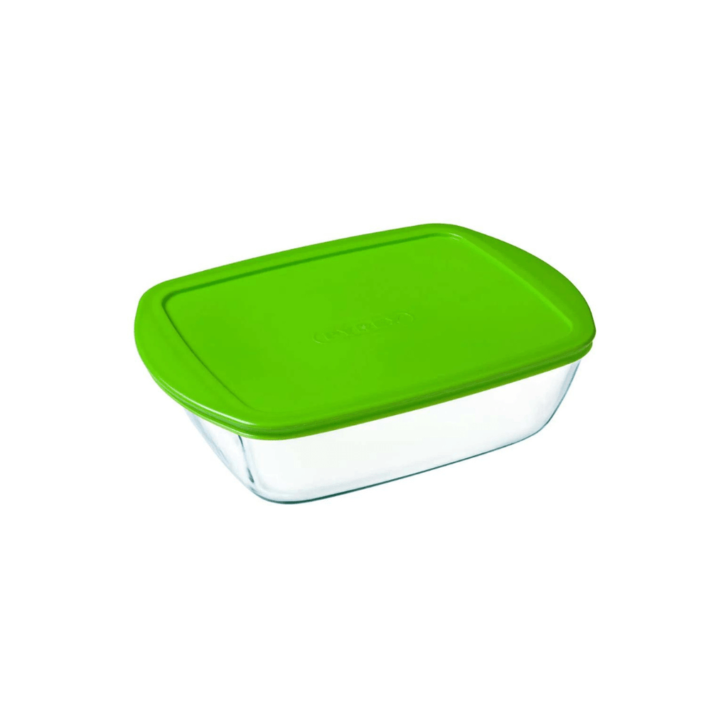 PYREX Tigela De Vidro Retangular Com Tampa 28x12cm | Twisted Media